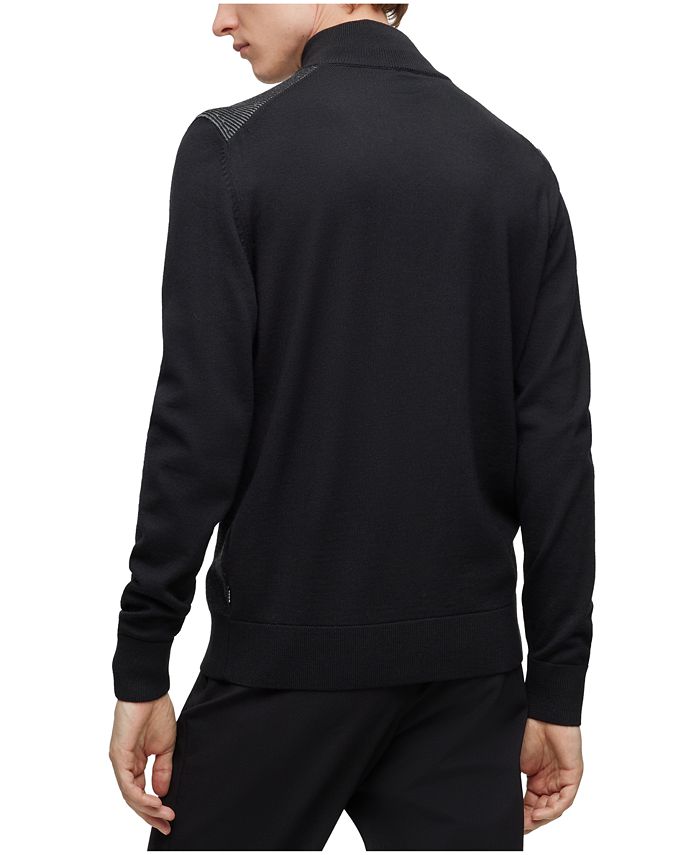 Hugo Boss Men's Zip-Up Regular-Fit Cardigan - Macy's