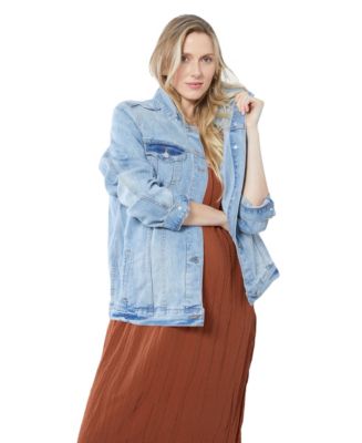 Women's Maternity Mama Denim Jacket - Macy's