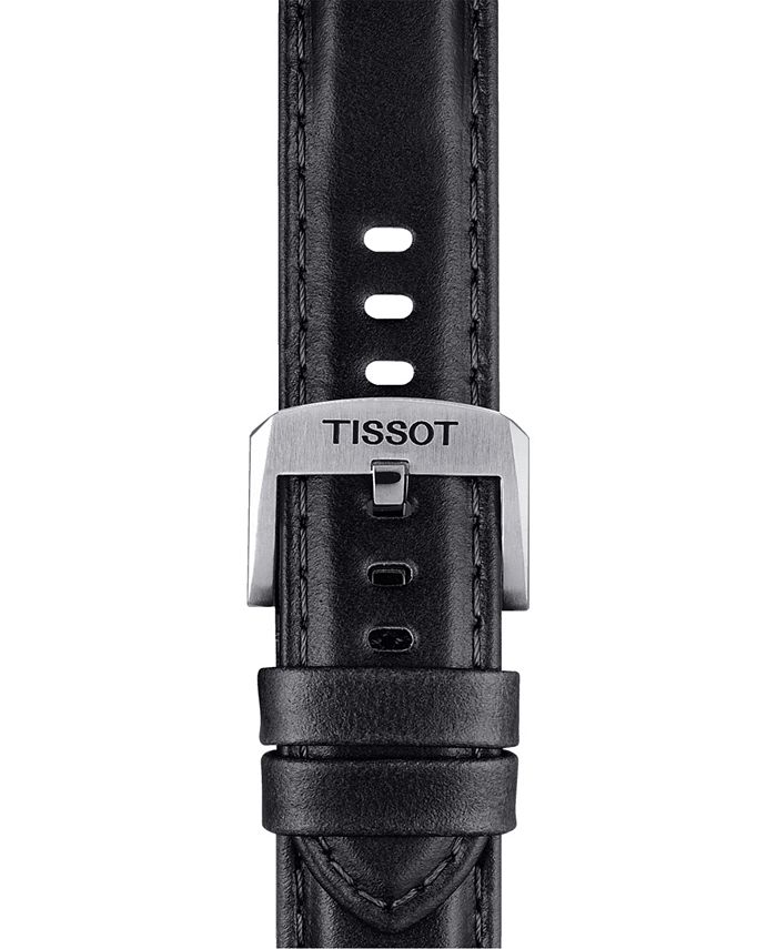 Tissot Official Interchangeable Black Leather Watch Strap - Macy's