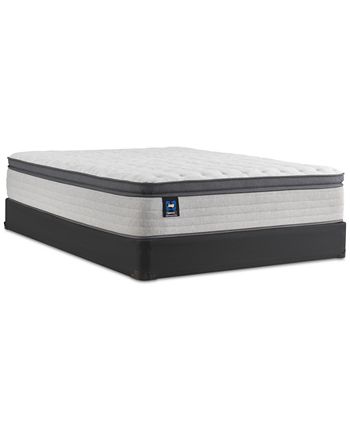 Sealy Spring Bloom Soft Euro Pillow Top 14" Mattress Set - Queen - Macy's