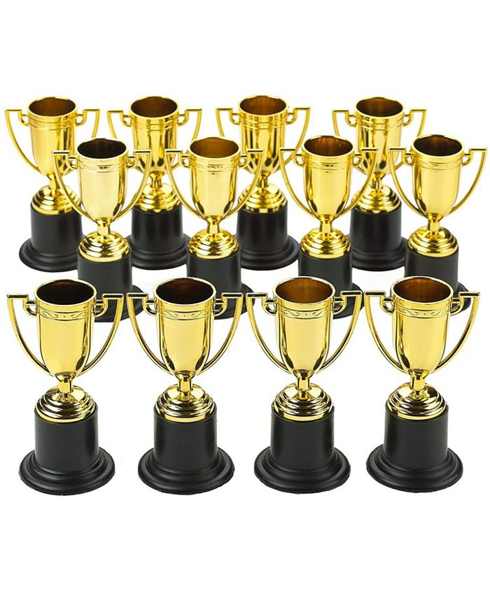 Everything You Need Kicko Plastic Golden Cup Trophy - 12 Pieces 4 Inch ...