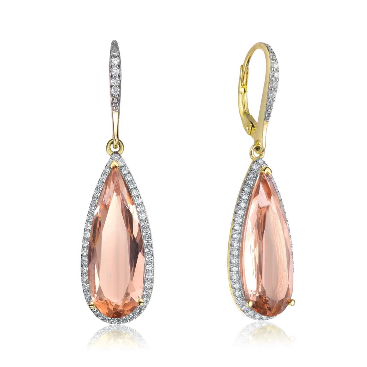 Click here for Elegant Teardrop Shaped Earrings with A Cubic Zirc... prices
