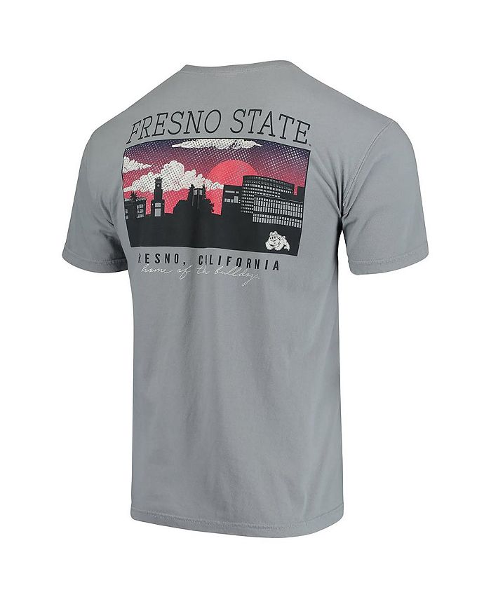 Image One Men's Fresno State Bulldogs Comfort Colors Campus Scenery T ...
