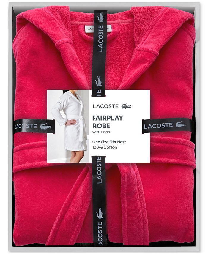 Lacoste Home Fairplay Cotton Bath Robe - Macy's