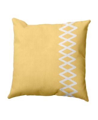 16 Inch Yellow Decorative Geometric Throw Pillow - Macy's
