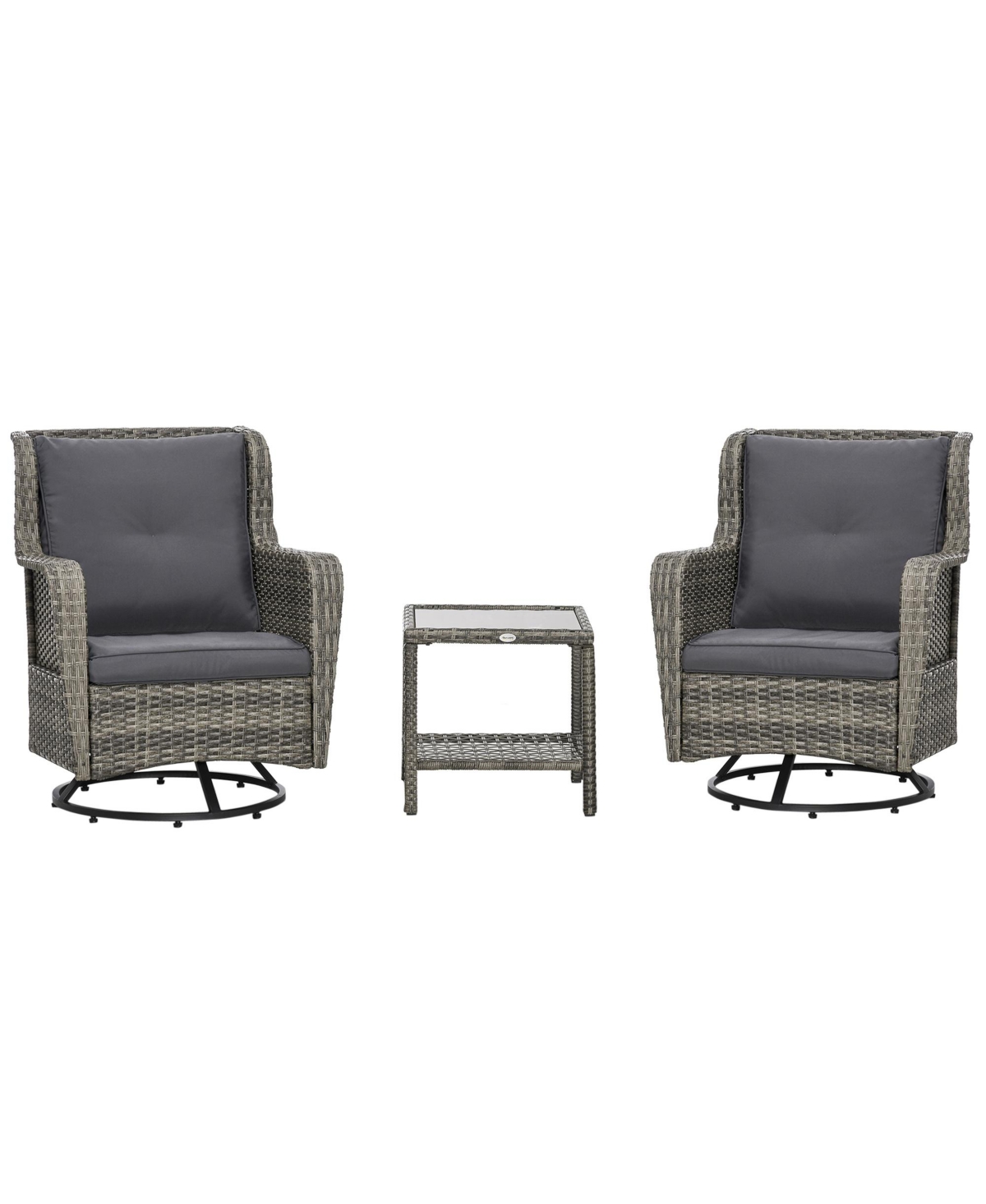 Click here for Outsunny Porch Furniture  Swivel Rocker Set with T... prices