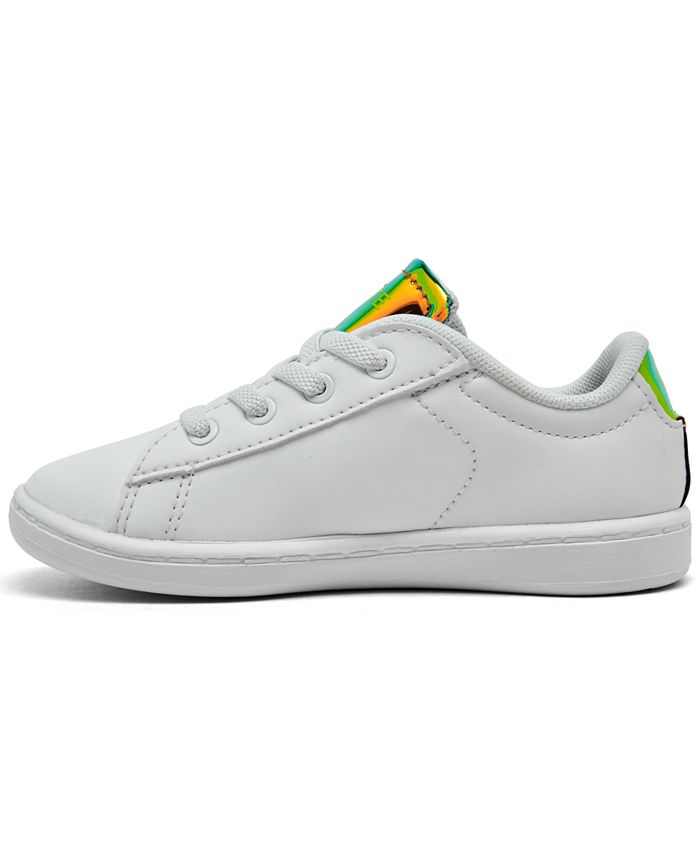 Lacoste Toddler Girls Carnaby Holographic Casual Sneakers from Finish ...