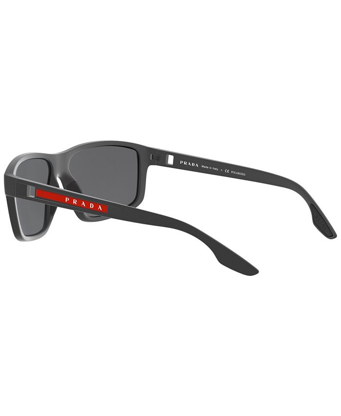 PRADA LINEA ROSSA Men's Polarized Sunglasses, PS 02XS - Macy's