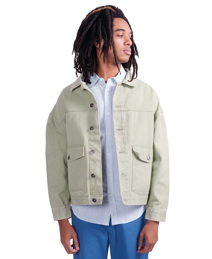 Brooklyn Cloth Men's Machine Washable Cotton Bull Denim Workwear Jacket ...