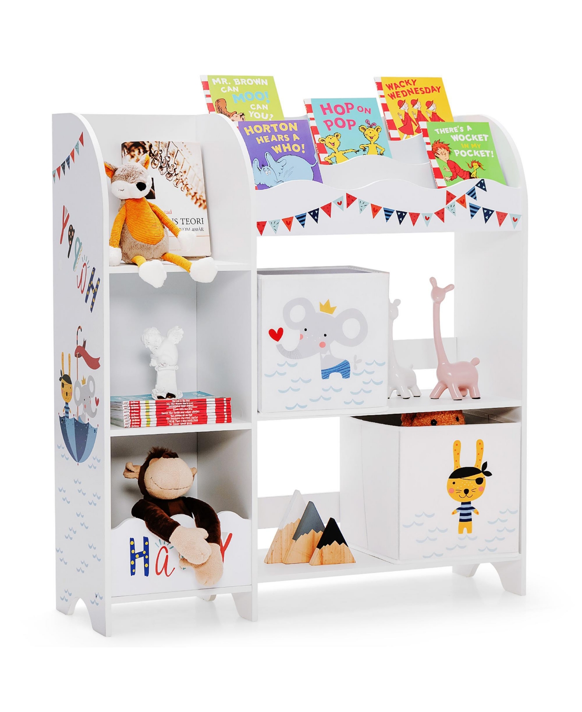 Click here for Kids Toy and Book Organizer Children Wooden Storag... prices