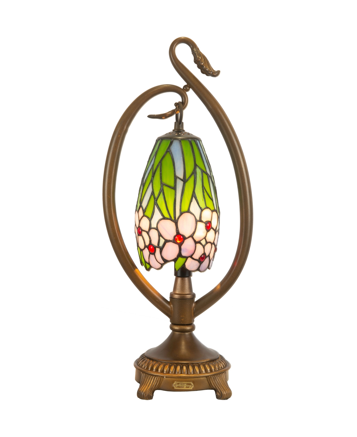 Click here for Dale Tiffany Grove Floral Accent Lamp - Multi prices