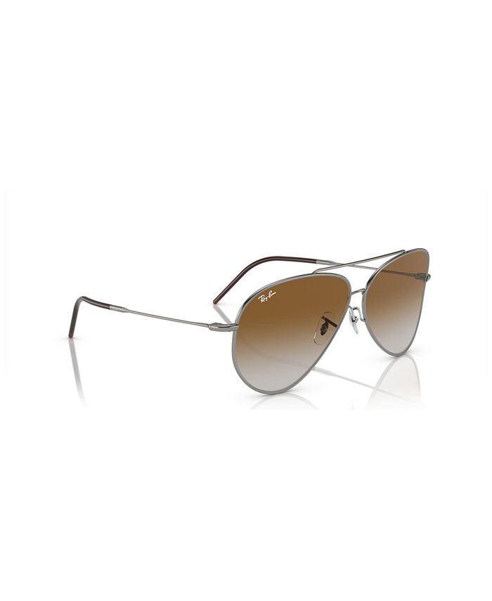 Ray-Ban Unisex Sunglasses, Gradient Aviator Reverse RBR0101 & Reviews ...
