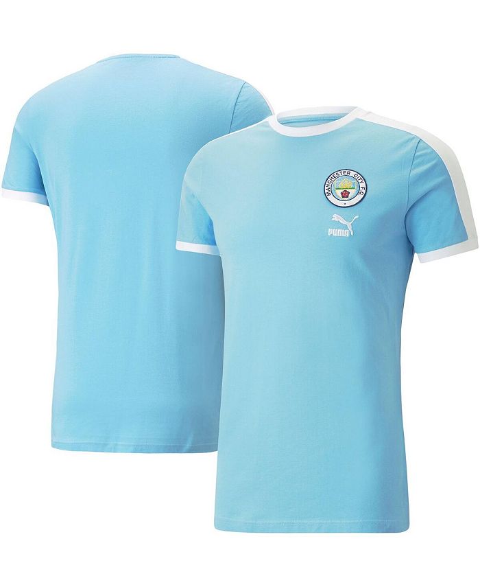 Puma Men's Sky Blue Manchester City ftblHeritage T-shirt - Macy's