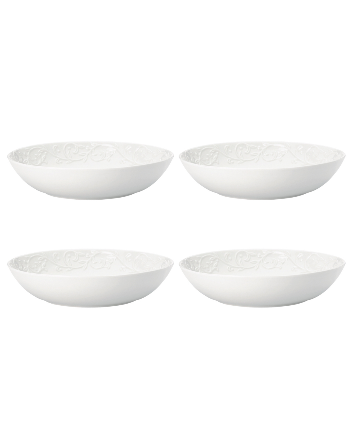 Click here for Lenox Opal Innocence Carved Pasta Bowls  Set Of 4... prices
