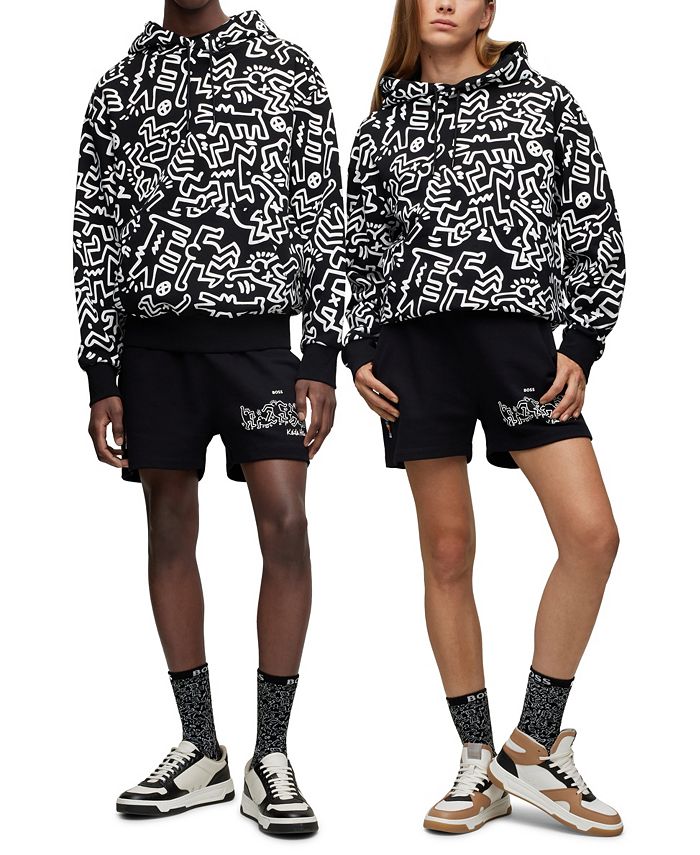 Hugo Boss BOSS X Keith Haring Special Gender-Neutral Hoodie - Macy's