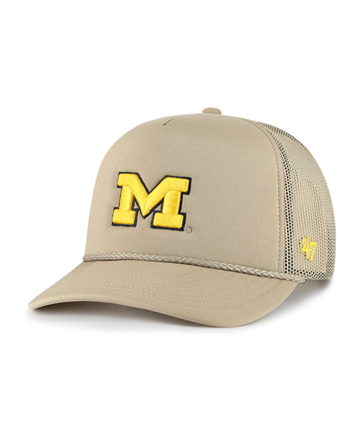 Click here for Mens 47 Brand Khaki Michigan Wolverines Foam Front... prices