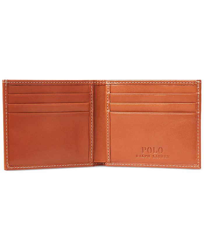 Polo Ralph Lauren Men's Burnished Leather Billfold - Macy's