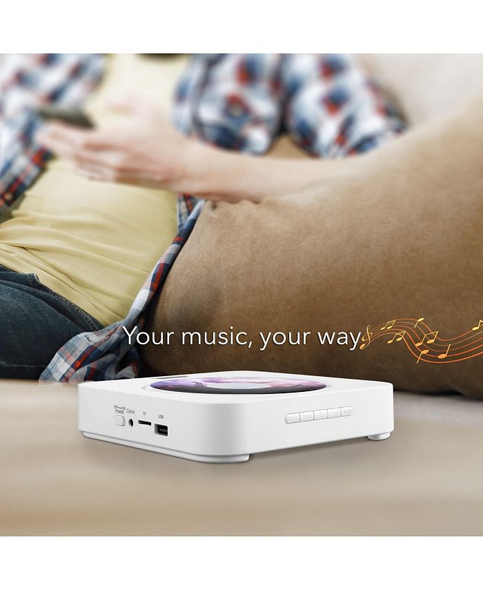 Dartwood Wall Mountable CD Player with Speakers - CD Players for Home ...