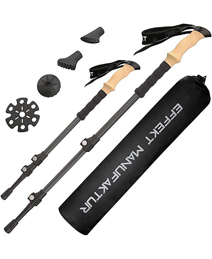 Effekt Manufaktur Effekt Carbon Trekking Poles Adjustable with Cork ...