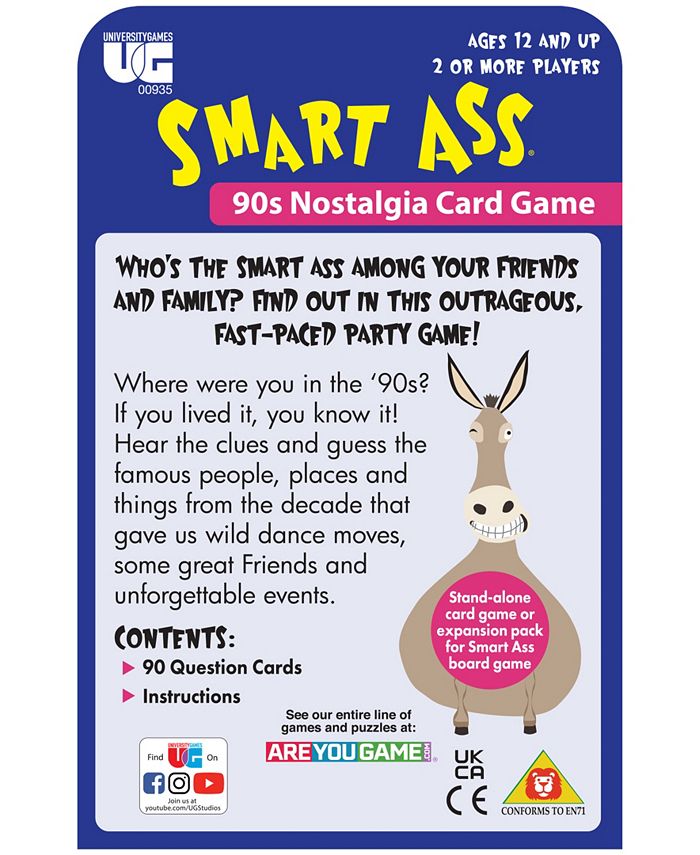 University Games Smart A** 90s Nostalgia Card Game - Macy's