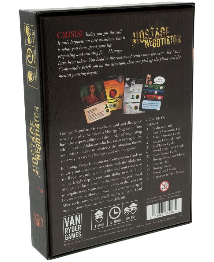 University Games Van Ryder Games Hostage Negotiator Strategy Game - Macy's