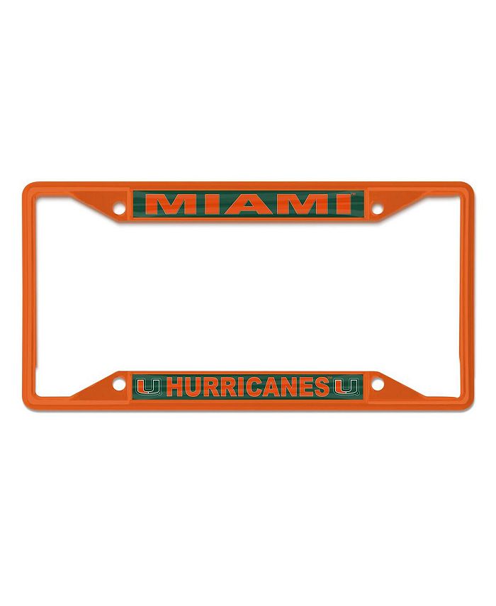 Wincraft Miami Hurricanes Chrome Color License Plate Frame - Macy's