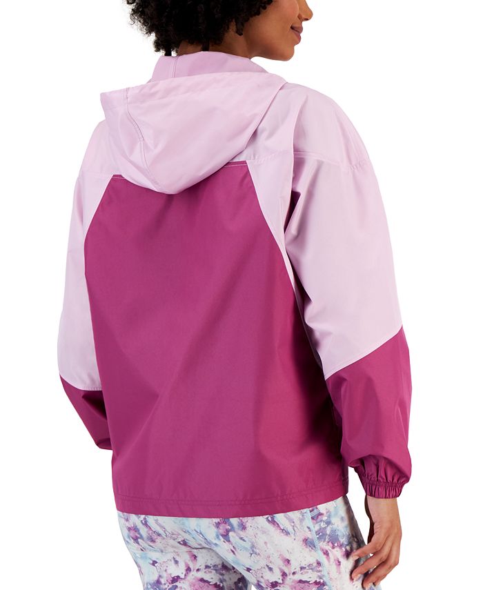 ID Ideology Women's Colorblocked Windbreaker, Created for Macy's - Macy's