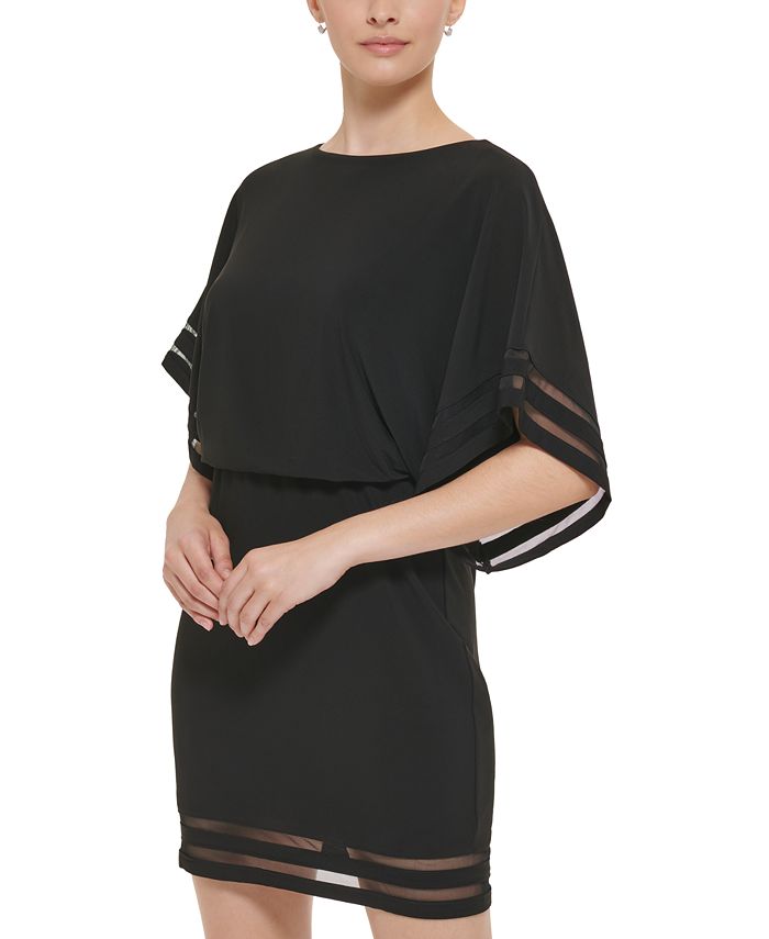 Jessica Howard Women's Boat-Neck Elbow-Sleeve Dress - Macy's