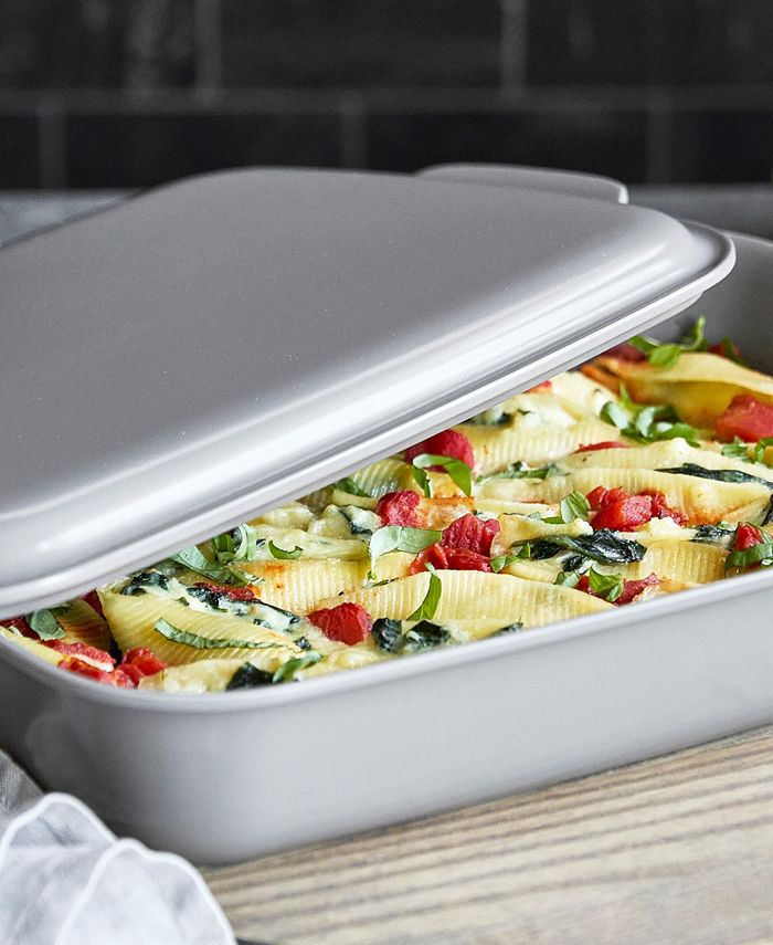 GreenPan Premiere Ceramic Nonstick Ovenware Rectangular Baker with Lid ...