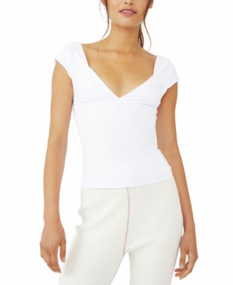 Free People Women's Cap-Sleeve Corset Camisole - Macy's