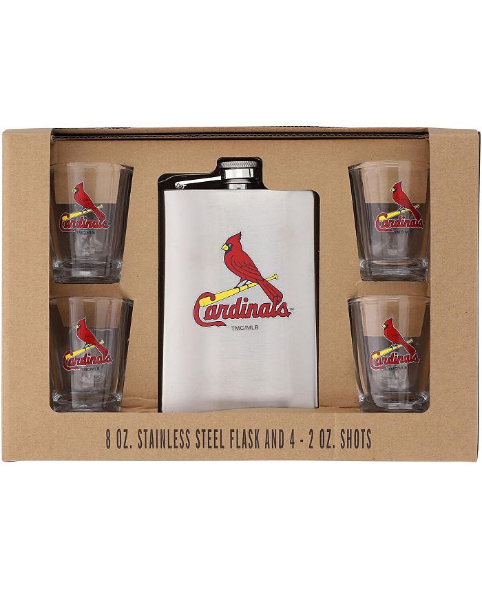 Memory Company St. Louis Cardinals 8 Oz Stainless Steel Flask and 2 Oz ...