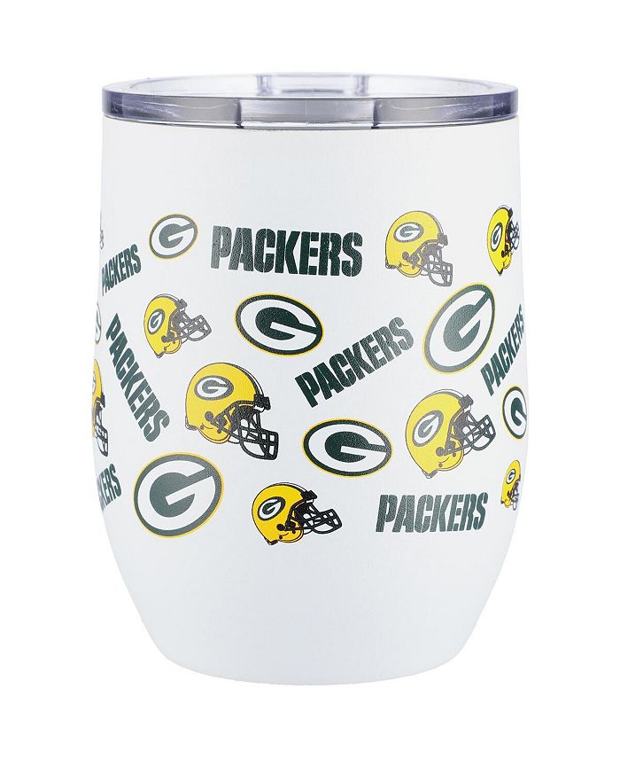 Memory Company Green Bay Packers 16 Oz Allover Print Stemless Tumbler ...