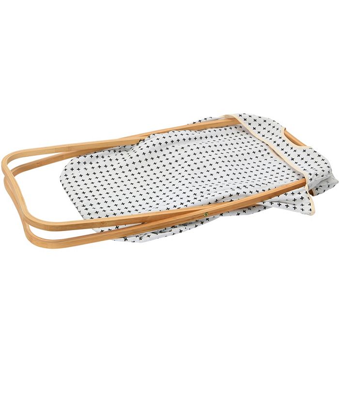 Household Essentials Bamboo x Frame Hamper, Cross - Macy's