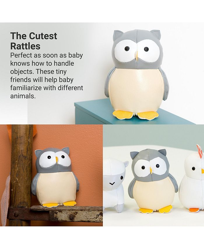 Little Big Friends Colette The Tiny Owl Rattle - Macy's
