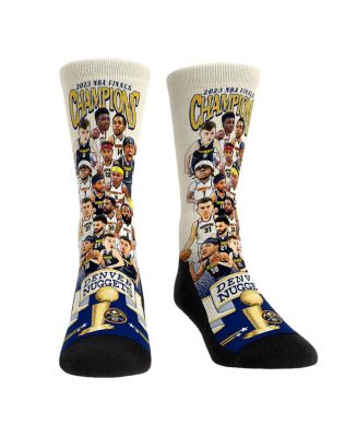 Men's and Women's Rock 'Em Socks White Denver Nuggets 2023 NBA Finals ...