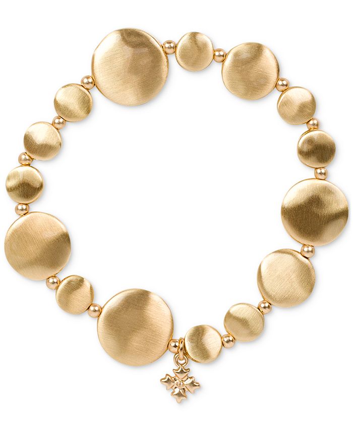Patricia Nash Gold-Tone Disc Stretch Bracelet - Macy's