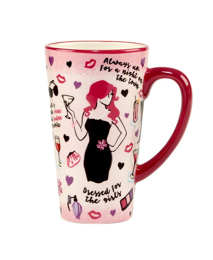 Certified International Lolita Divas on the Loose 4 Piece Latte Mug ...