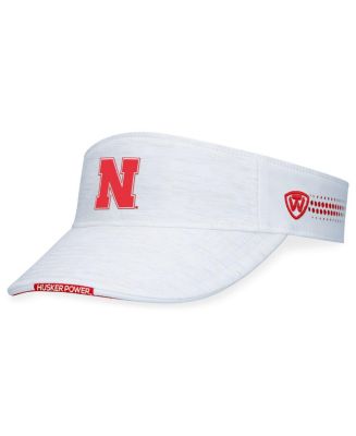 Men's Top of the World White Nebraska Huskers Flare Adjustable Visor ...