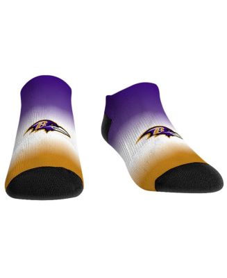 Women's Rock 'Em Socks Baltimore Ravens Dip-Dye Ankle Socks - Macy's
