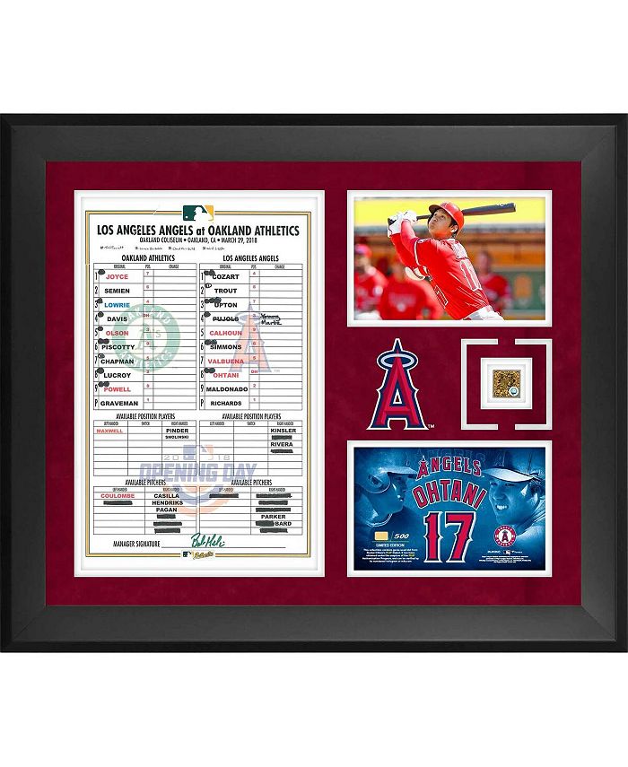 Fanatics Authentic Shohei Ohtani Los Angeles Angels Framed 20" x 24 ...
