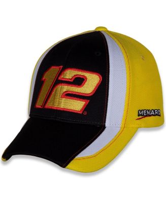 Men's Team Penske Black, Yellow Ryan Blaney Restart Adjustable Hat - Macy's