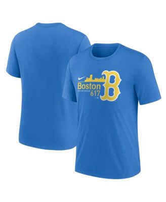 Men's Nike Blue Boston Red Sox City Connect Tri-Blend T-shirt - Macy's