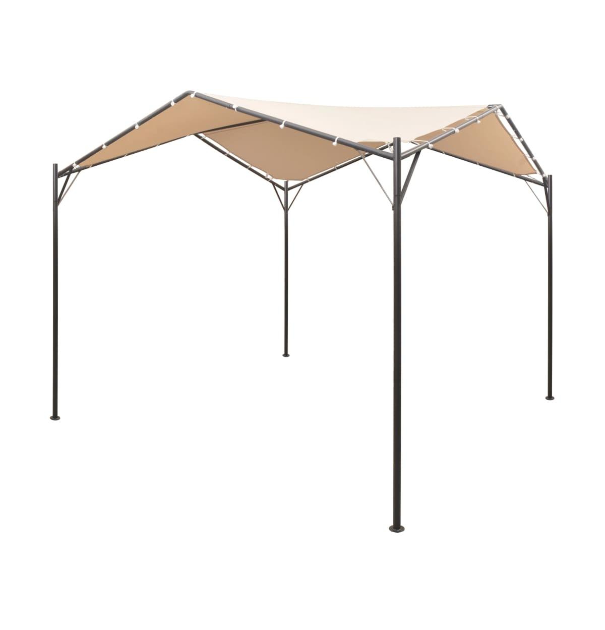 Click here for Gazebo Pavilion Tent Canopy 13 1x13 1 Steel Beige... prices