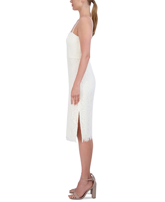 Laundry by Shelli Segal Women's Scalloped-Hem Lace Midi Dress - Macy's