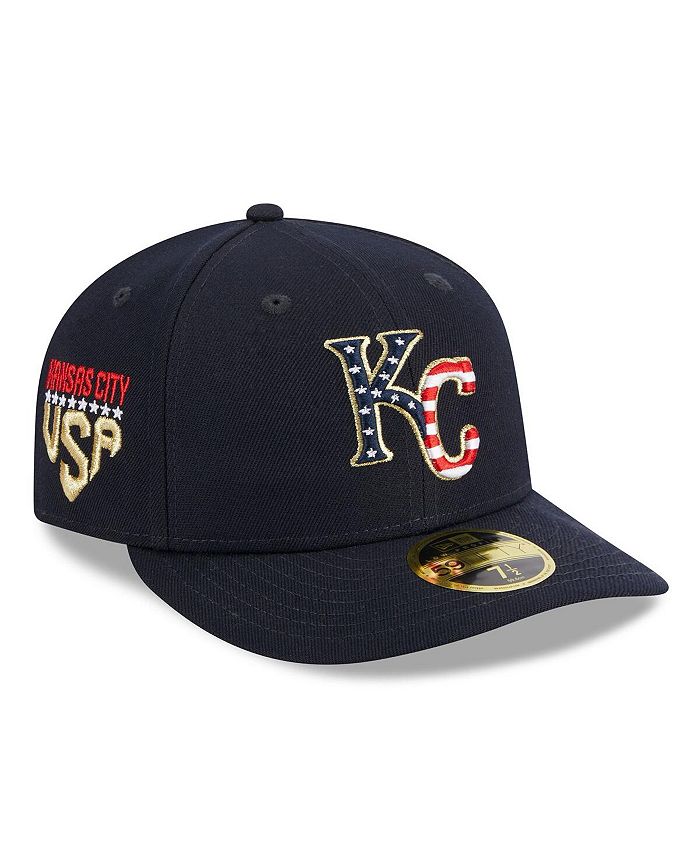 New Era Men's Navy Kansas City Royals 2023 Fourth of July Low Profile ...