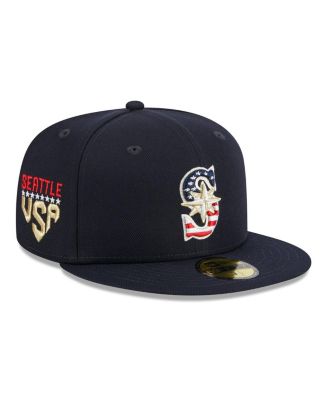 Men's New Era Navy Seattle Mariners 2023 Fourth of July 59FIFTY Fitted ...