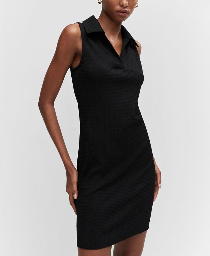 MANGO Women's Polo Neck Dress - Macy's