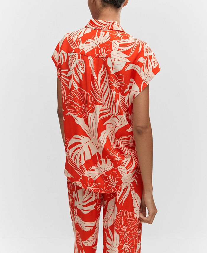 MANGO Women's Oversize Flowy Shirt - Macy's