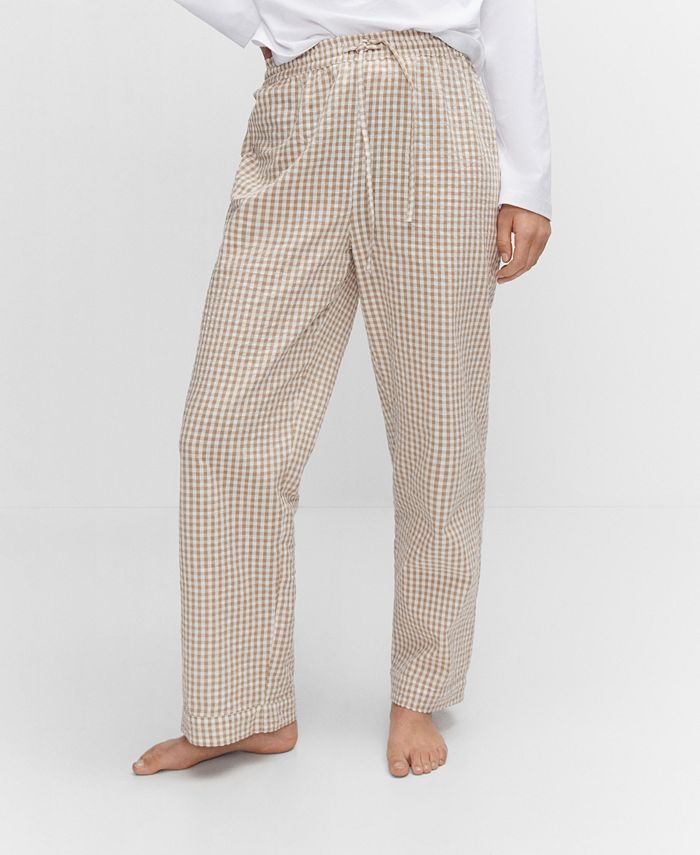 MANGO Women's Printed Long Pajamas - Macy's