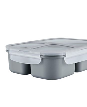Lock n Lock On The Go Meals Three Compartment Divided Lunch Container ...